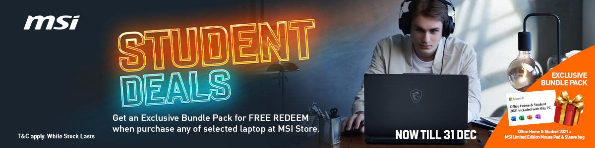 MSI Student Deals — MSI Store | Malaysia