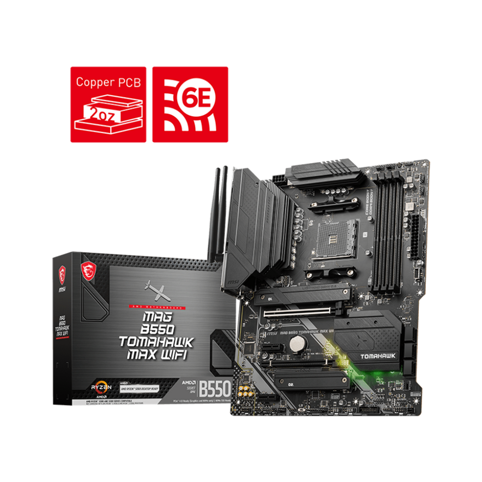 MSI MAG B550 Tomahawk Max Wifi ATX AMD Motherboard | Powered by MSI ...