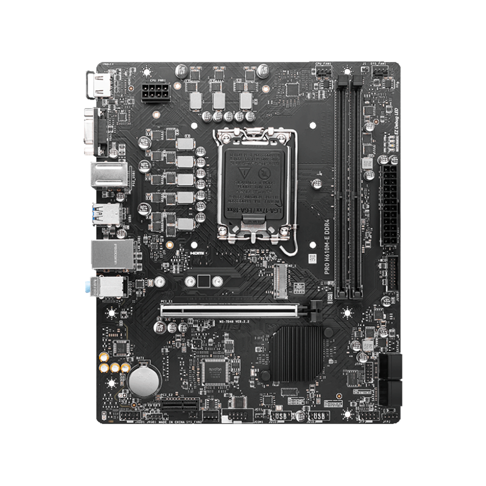 MSI PRO H610M-E DDR4 (MATX) | Powered by MSI – MSI Store | Malaysia