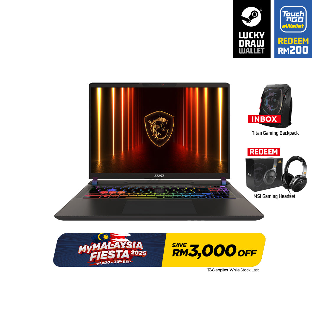 MSI Vector 17 HX AI A2XWJG 074 Gaming Laptop [NVIDIA® GeForce RTX™ 509 ...