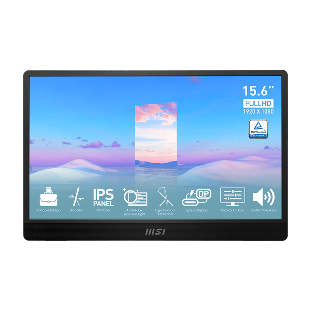 MSI Pro MP161 15.6" IPS 60Hz Portable Monitor | Powered by MSI — MSI ...